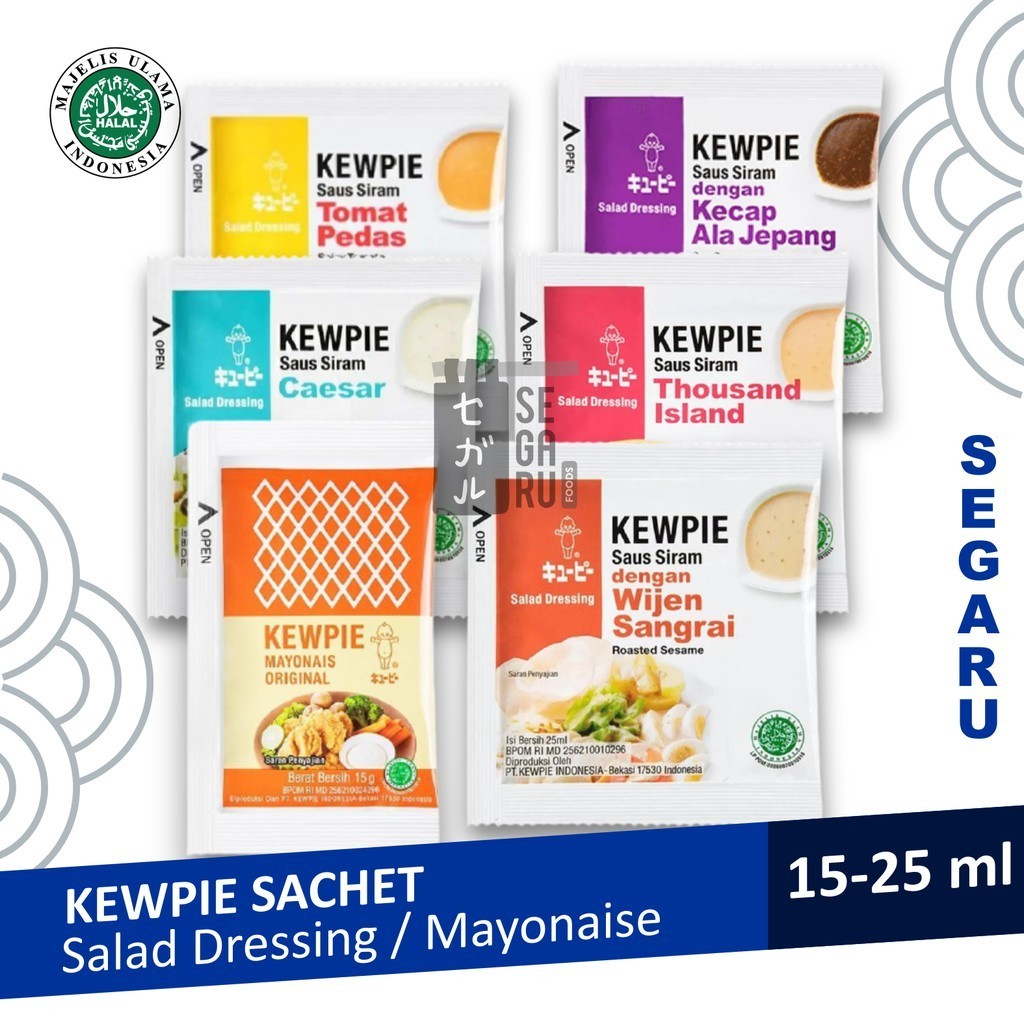 Jual Kewpie Salad Dressing Wijen Sangrai, Thousand Island, Caesar, Mayonaise Sachet | Shopee ...