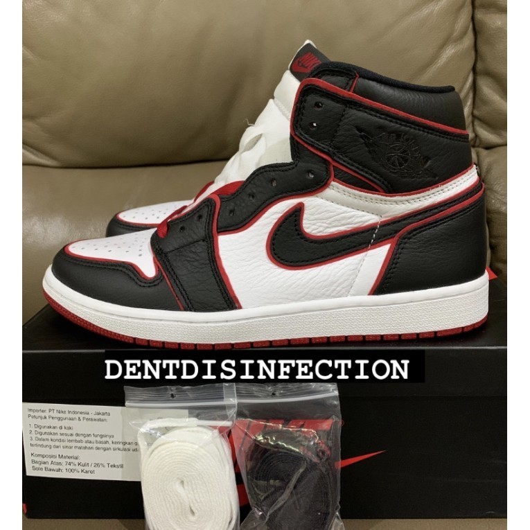 Jual NIKE AIR JORDAN AJ 1 HIGH RETRO BLOODLINE BLACK OG 9 42,5 SOLD ...