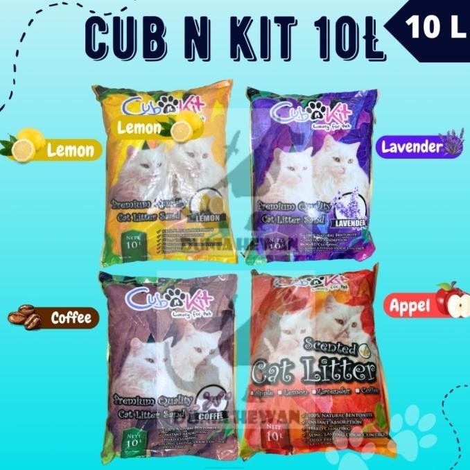 Jual PASIR KUCING GUMPAL WANGI CUB N KIT / Cubnkit 10 L 10L GRAB/GOJEK ...