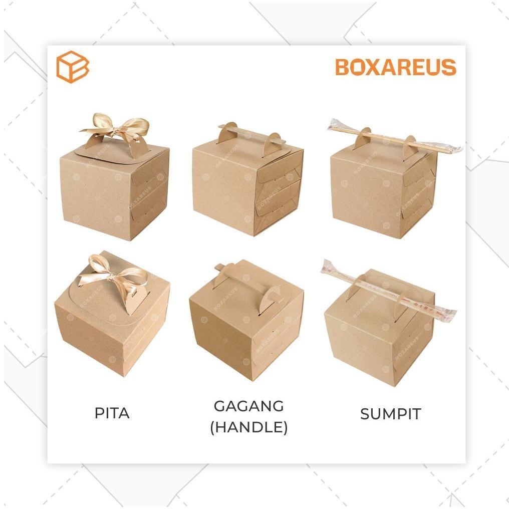 Jual Dus Kue Paper Lunch Box Nasi Kemasan Packaging Selongsong ...