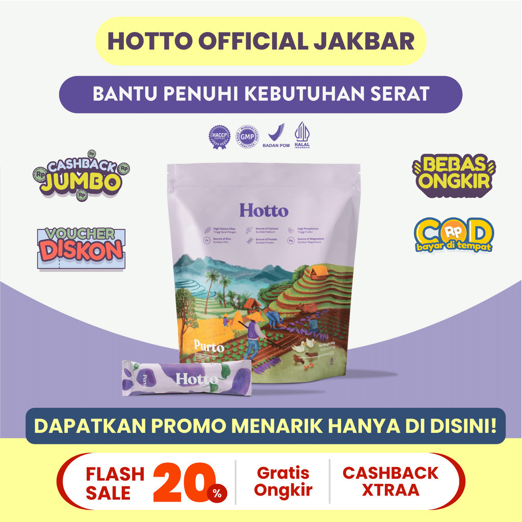 Jual Hotto Purto Official Shop Minuman Multigrain Original 100% BPOM ...