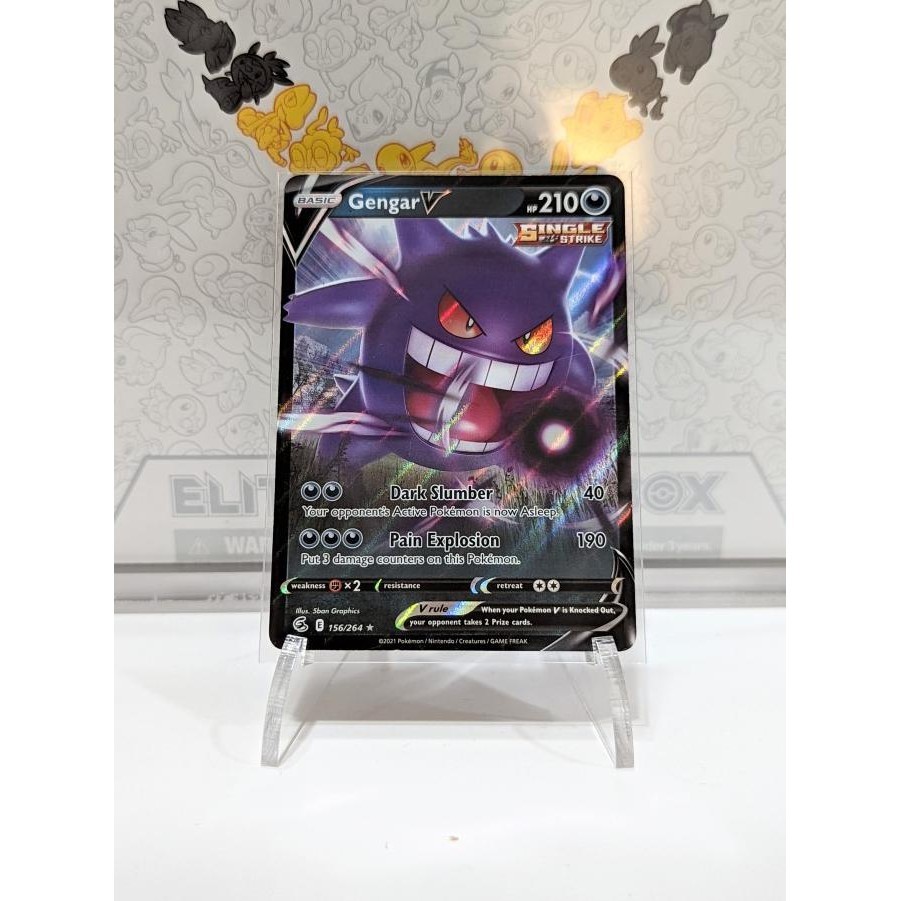 Jual GENGAR V 156 - Fusion Strike - Pokemon TCG English | Shopee Indonesia