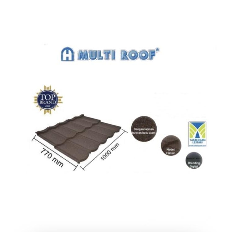 Jual Genteng Metal Pasir Multi Roof 2X5 X 0.40Mm | Shopee Indonesia