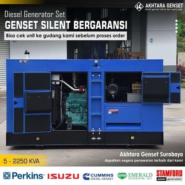 Jual GENSET SUPER SILENT - 350 kva Perkins Cummins Isuzu Emerald Stamford | Shopee Indonesia