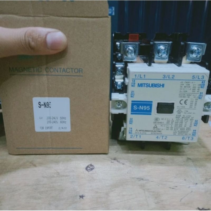 Jual MAGNETIC CONTACTOR MITSUBISHI S-N95 220V ORIGINAL ASLI JAPAN ...