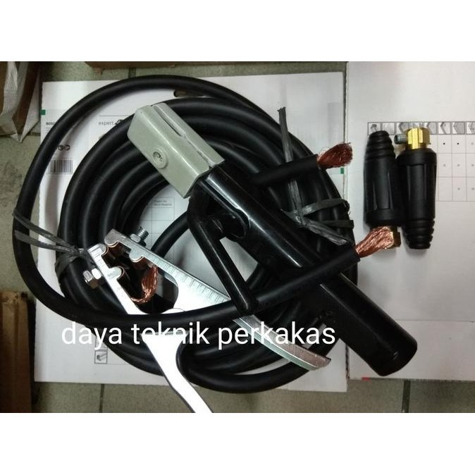 Jual KABEL LAS SET 50MM 10METER - STANG LAS 800A - STANG MASSA 600A - 1 ...