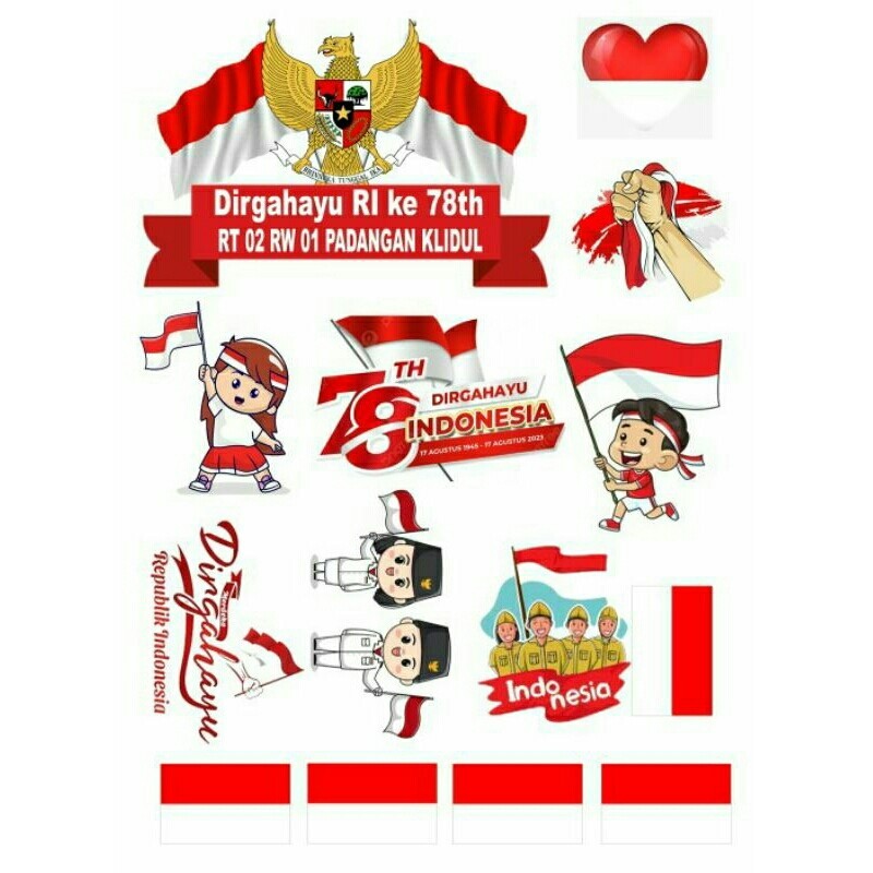 Jual VWS TOPPER TEMA KEMERDEKAAN RI CUSTOM / HIASAN TUMPENG TEMA 17 ...