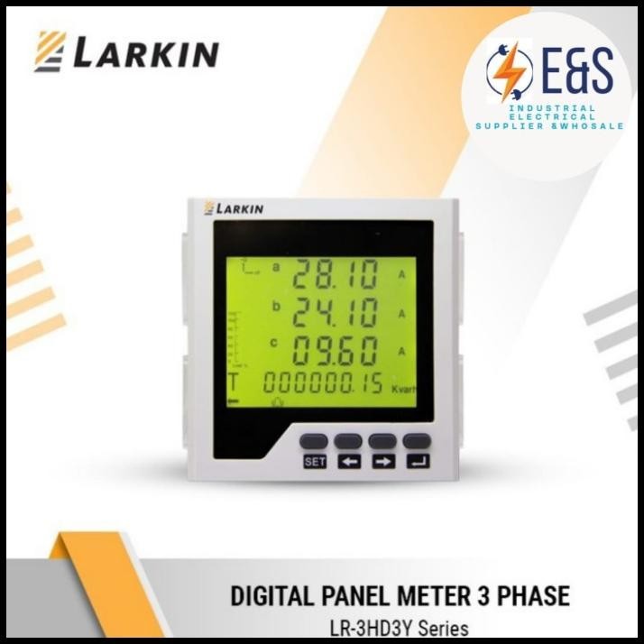 Jual TERMURAH POWER METER 3 PHASE HARMONIC LCD LR-3HD3Y LARKIN / LR3HD3Y !! | Shopee Indonesia