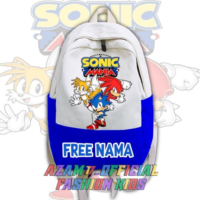 Jual Tas Ransel Kantong Anak Sonic The Hedgehog Free Nama Kantong ...