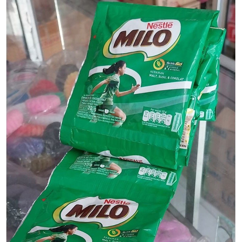 Jual Milo nestle minuman susu coklat bubuk rentengan | Shopee Indonesia