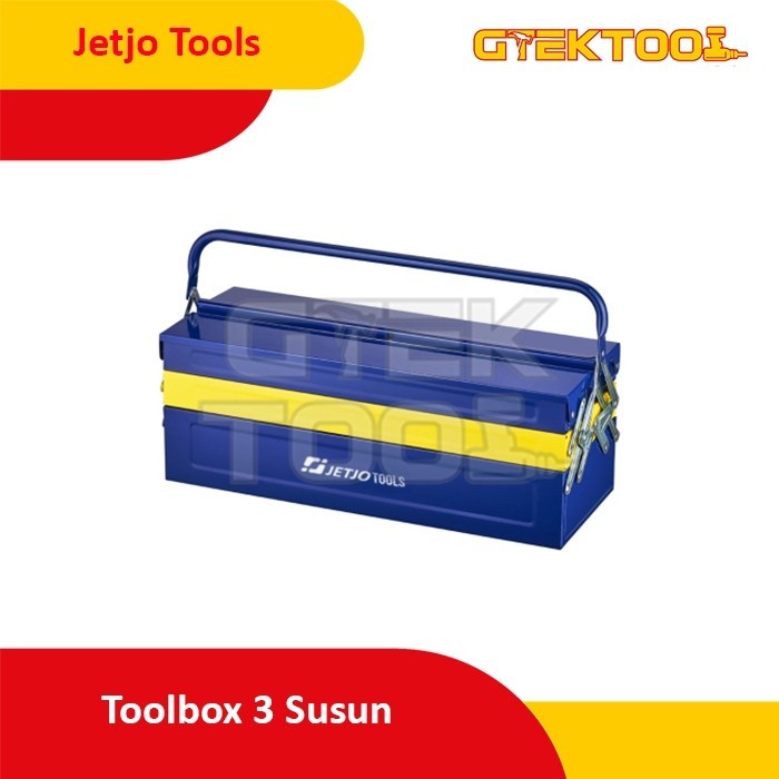 Jual Jetjo Tools Tool Box 3 Susun Besi 560x205x205mm 901168 | Shopee ...