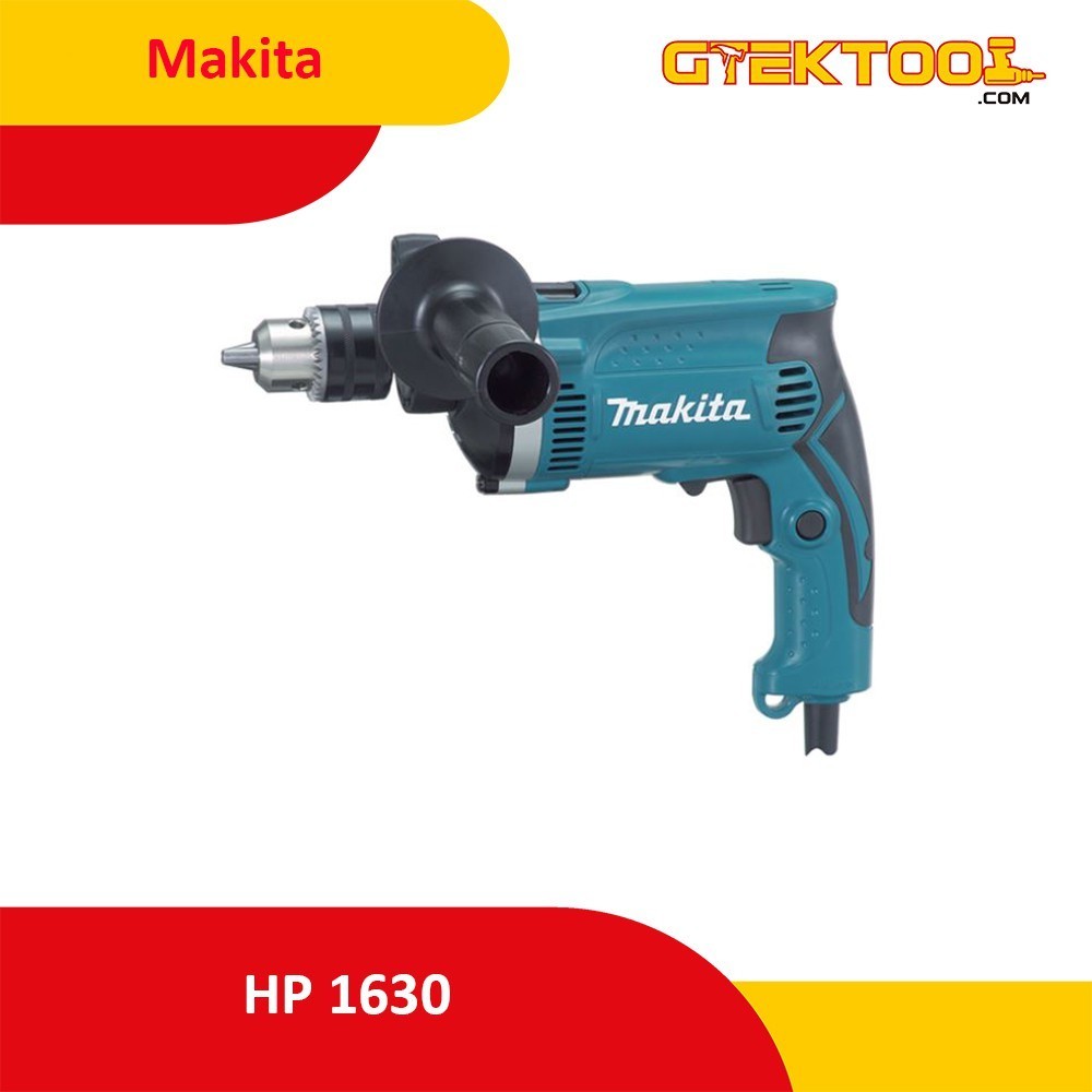 Jual Makita HP 1630 Mesin Bor Tembok Beton 16mm Impact Drill HP1630 Besi Kayu | Shopee Indonesia