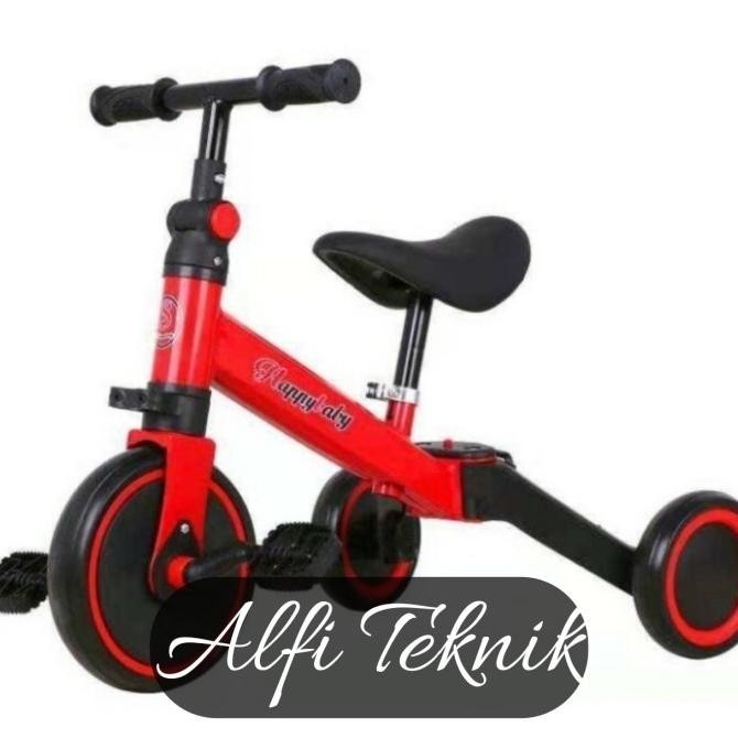 Jual Sepeda Anak Balance Bike Happy Baby 3 in 1 - Balance Bike 3 Roda ...