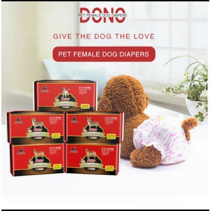 Jual Popok Anjing Betina Dono Disposable Diapers Female | Shopee Indonesia
