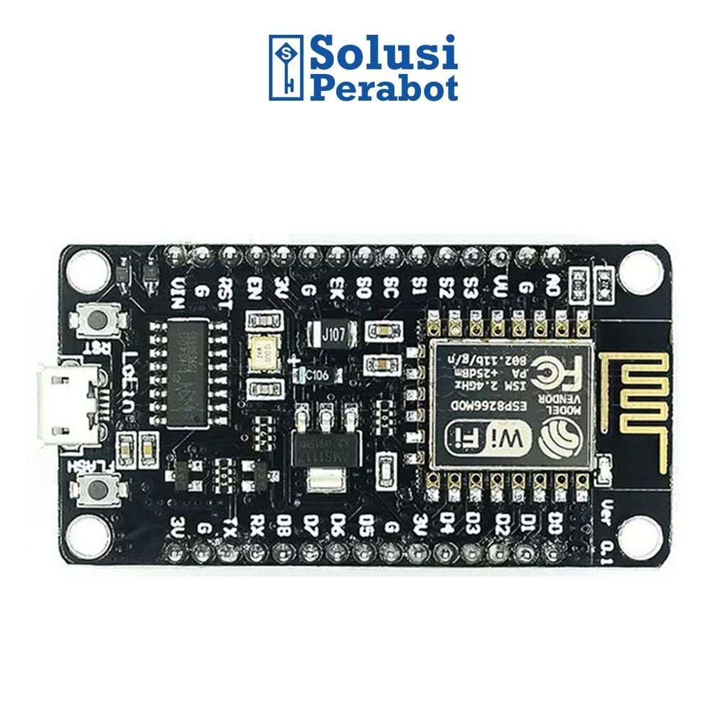 Jual NodeMcu Lua WIFI V3 ESP8266 CH340 SP / Internet 4Mb 32Mbits Flash ESP12 Board CP2102 ...