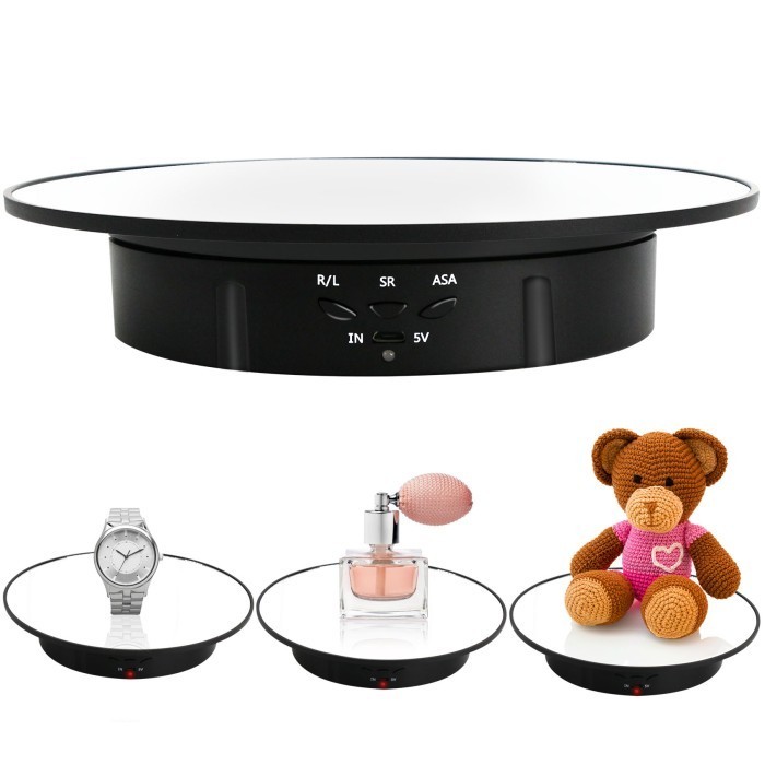 Jual Alas Putar Fotografi Rotating Display Stand Base Mirror Surface 20 ...