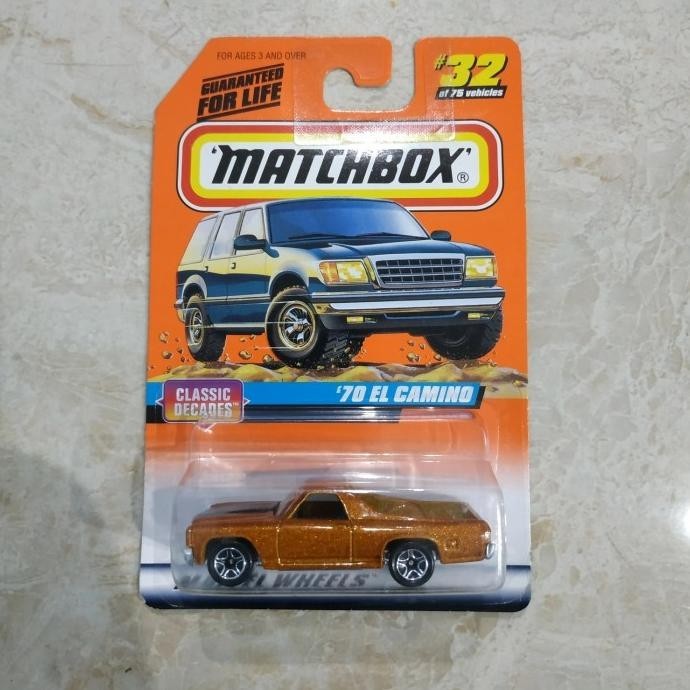 Jual Matchbox 70 El Camino Dark Brown Metallic Classic Decade Murmer ...