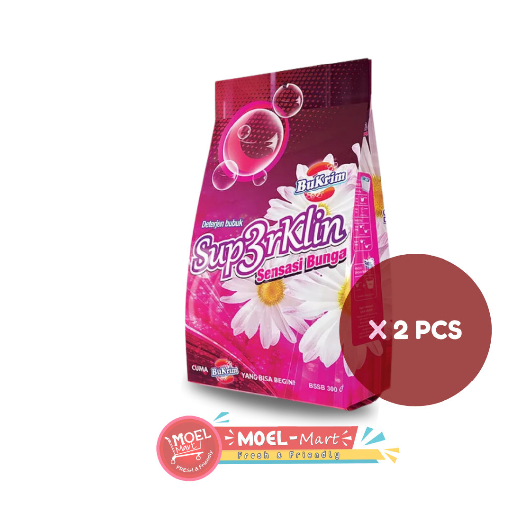Jual BUKRIM SUPERKLIN SENSASI BUNGA 2 Pcs x 300GR | Shopee Indonesia