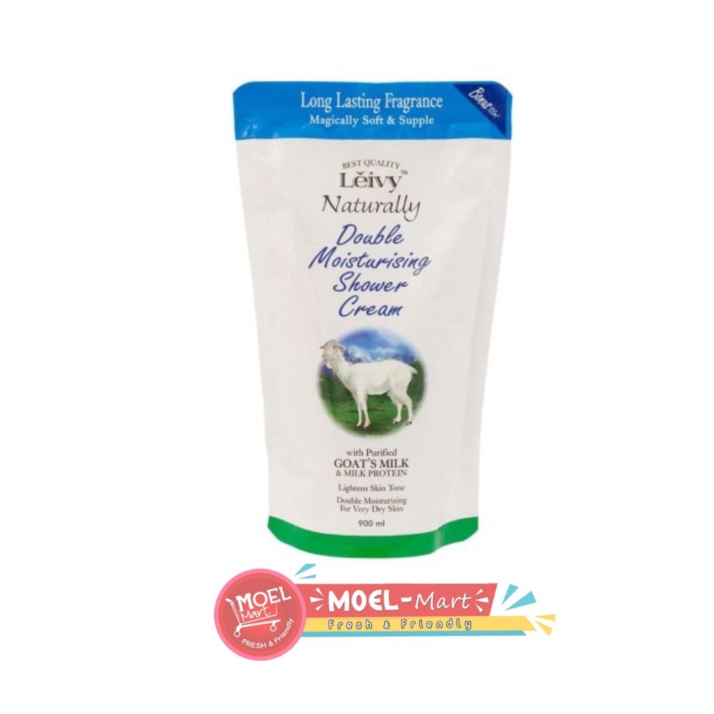 Jual LEIVY Body Wash Goat's Milk Refill 900ml | Shopee Indonesia