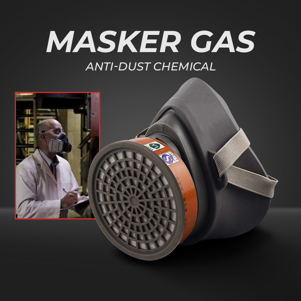 Jual KY Masker Gas Respirator Half Face with Activated Carbon Filter ...