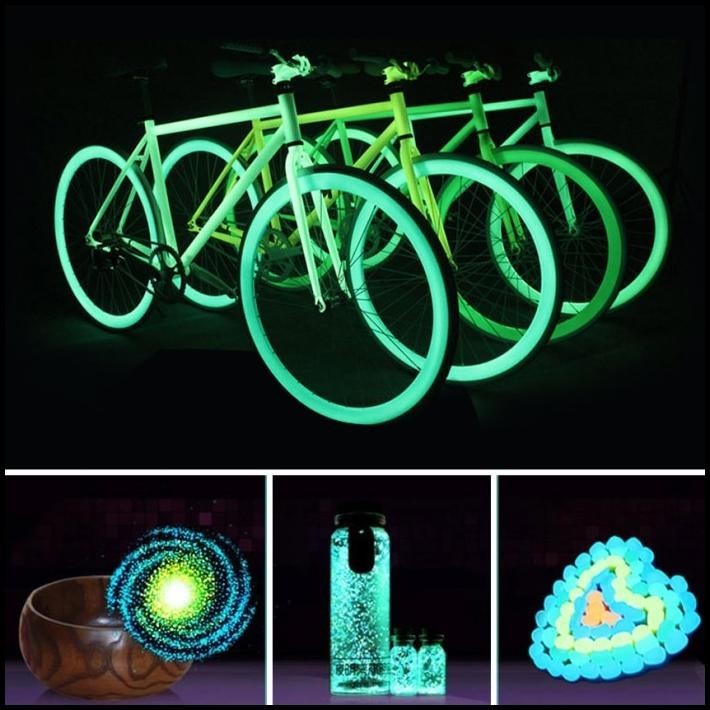 Jual TERMURAH 8PCS/SET CAT GLOW IN THE DARK PAINT CAT LUKIS CAT FOSFOR ...