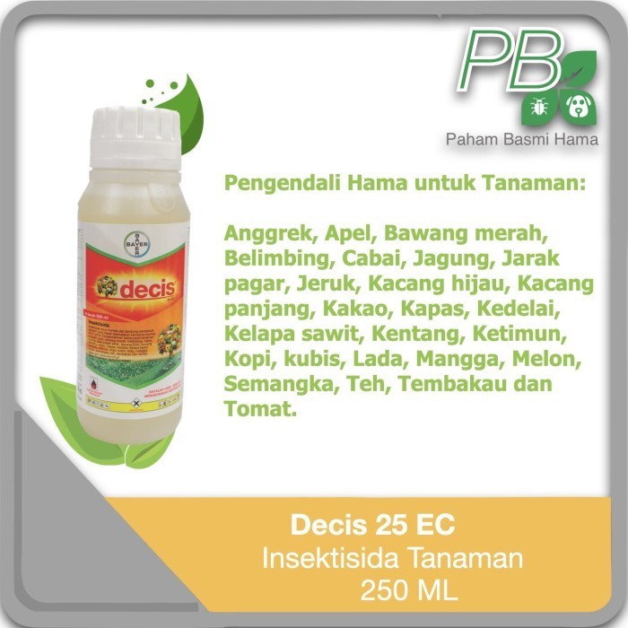 Jual Decis 25 Ec - Bayer - Pembasmi Serangga Tanaman - Basmi Kutu - 250 ...
