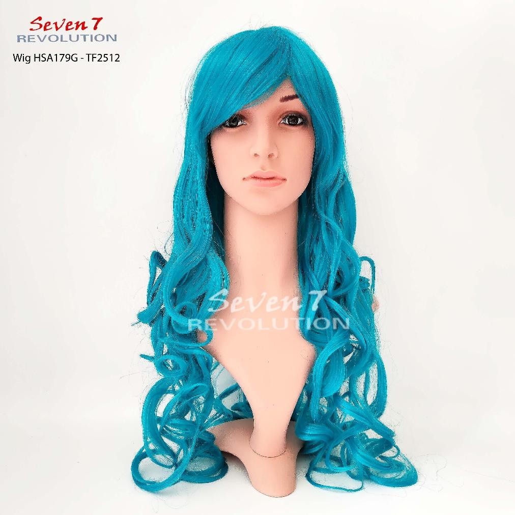 Jual Wig/ Rambut Palsu Panjang Curly Natural/ Cosplay Warna (HSA179G ...