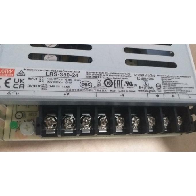 Jual POWER SUPPLY MEAN WELL LRS-350-24/14,5A | Shopee Indonesia
