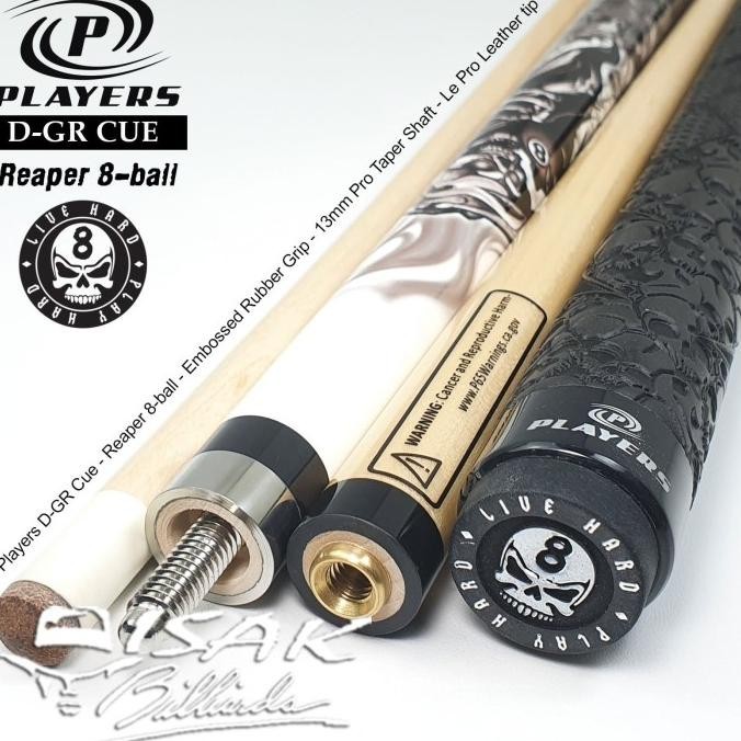 Jual Players D-Gr Pool Cue - Grim Reaper 8-Ball Billiard Stick Stik ...