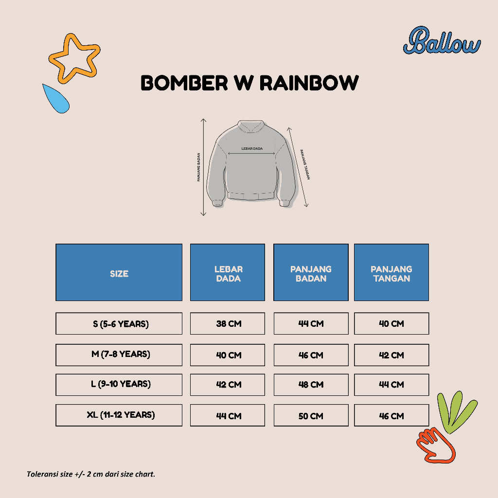 Jual Promo Mega Sale 5.5 // BALLOW - Bomber W Jacket / Jaket Anak ...