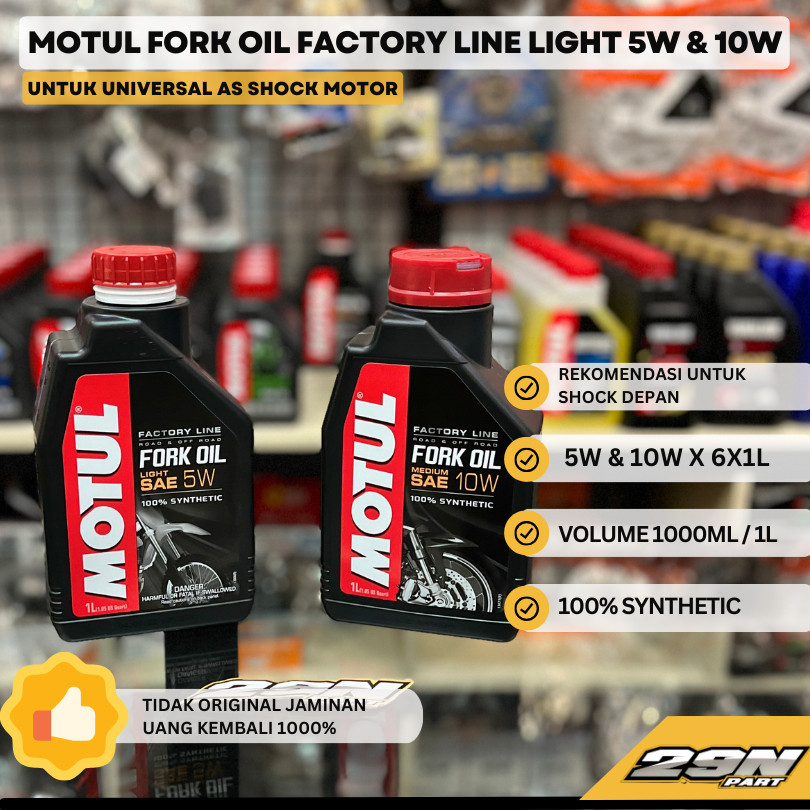 Jual MOTUL OLI HIDROLIK OIL FORK SHOCK DEPAN FL L 5W 10W 6X1L ORIGINAL | Shopee Indonesia