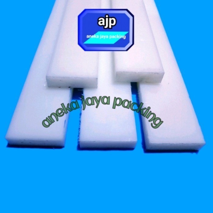Jual nylon sheet tebal 50mm x 10cm x 50cm polyethylene pe putih lembaran | Shopee Indonesia