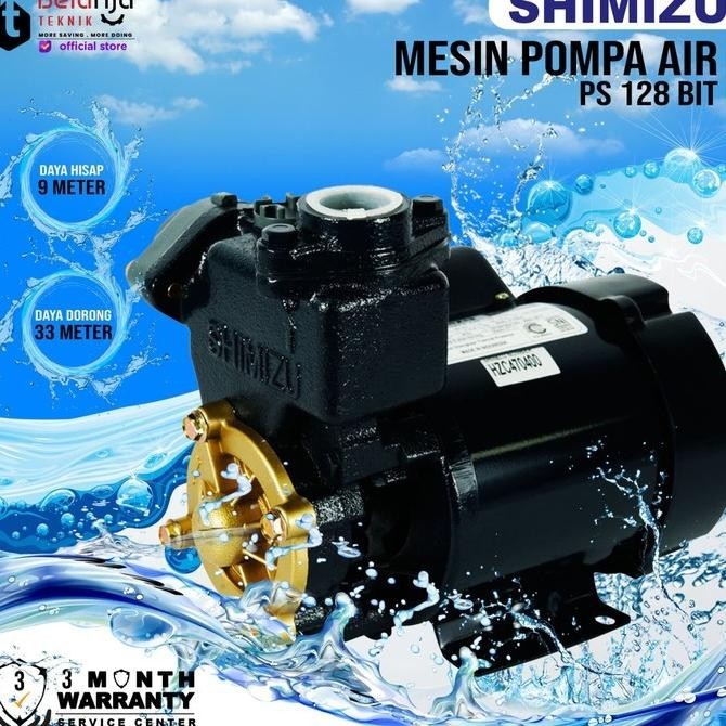 Jual Mesin Pompa Air - Water Pump Shimizu Ps 128 Bit - 9 Meter | Shopee ...