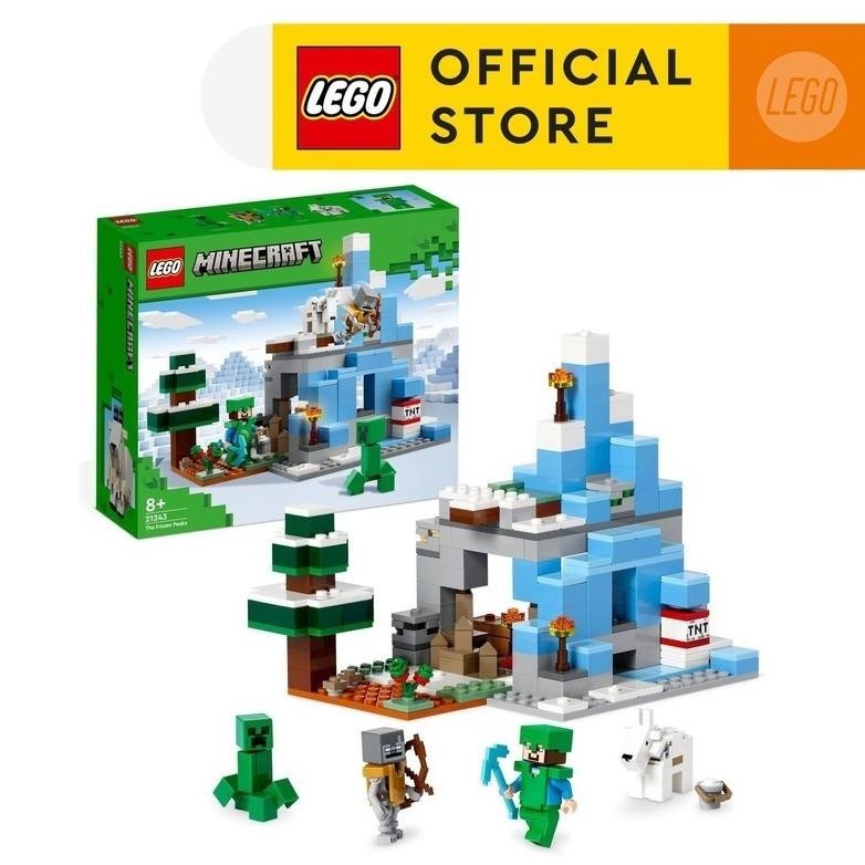 Jual Mainan Lego Anak Minecraft 21243 The Frozen Peaks Building Toy Set ...
