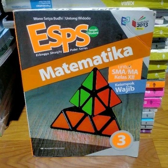 Jual BUKU ESPS MATEMATIKA KELOMPOK WAJIB SMA/MA KELAS XII-12-3 REVISI PENERBIT ERLANGGA | Shopee ...