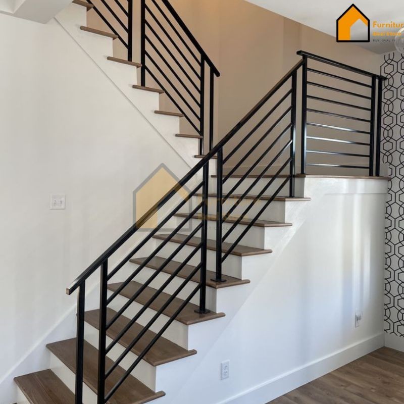 Jual railing tangga minimalis/ railing tangga besi/ railing tangga kayu ...