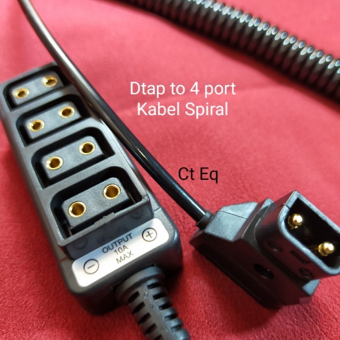 Jual Dtap Male To 4 Port Splitter Female Power Supply Dtap Male to ...