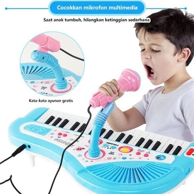 Jual Keyboard Toys Mainan Anak Cowok Cewek Piano Organ 37 Kunci ...