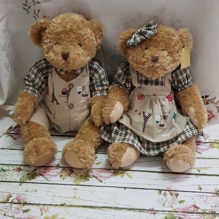 Jual Couple Teddy Bear Doll /Boneka Beruang 50Cm | Shopee Indonesia