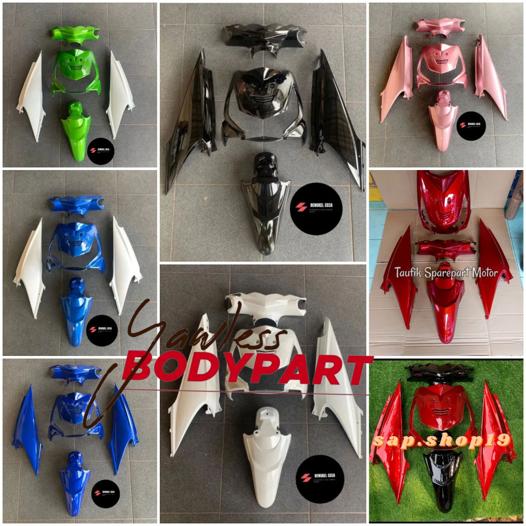 Jual body beat karbu full set Hitam Biru Merah Putih 2008 2009 2010 ...