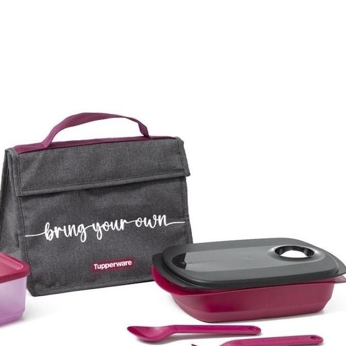 Jual Kotak bekal makan Tupperware byo lunch box set | Shopee Indonesia