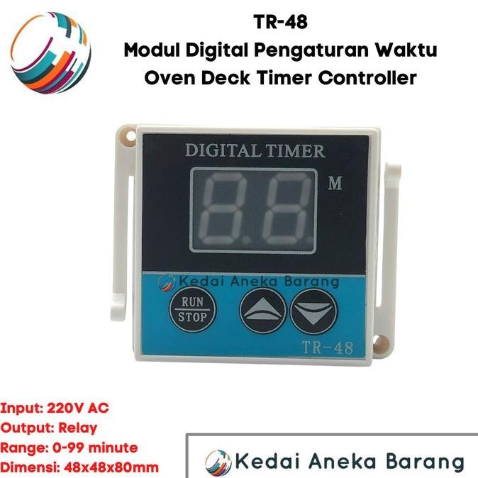Jual Modul Digital Timer Oven Controller Tr-48 Tr48 220V Ac Output ...