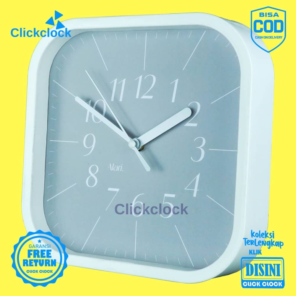 Jual Jam Dinding Quartz Minimalis Abu AL1213-5454 Besar Dekorasi Dinding Unik | Shopee Indonesia