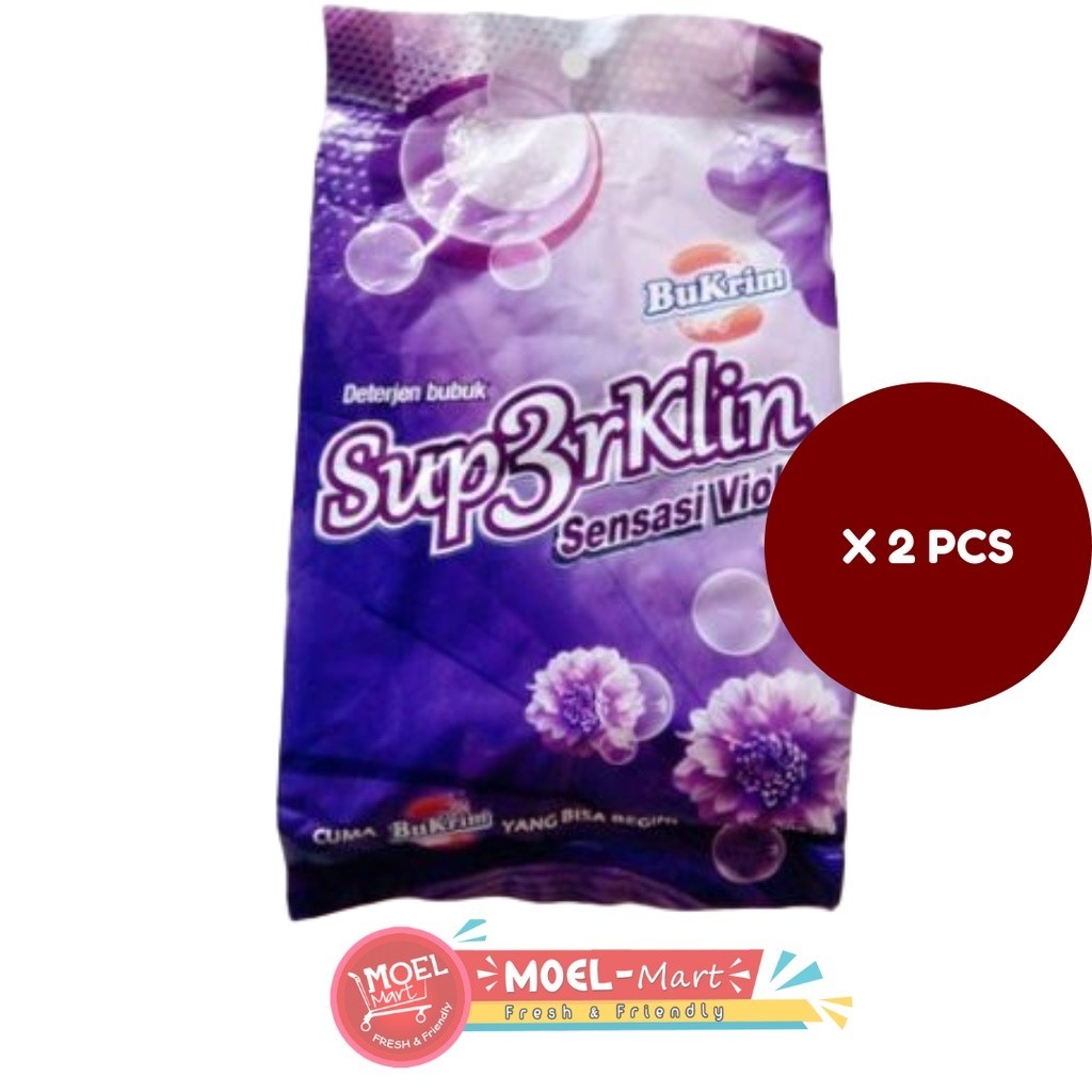Jual BUKRIM Superklin Violet 2 Pcs x 300gr | Shopee Indonesia