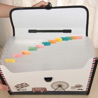 Jual Document Folder Organizer Bag Dokumen Map A4 Expanding Slot File ...