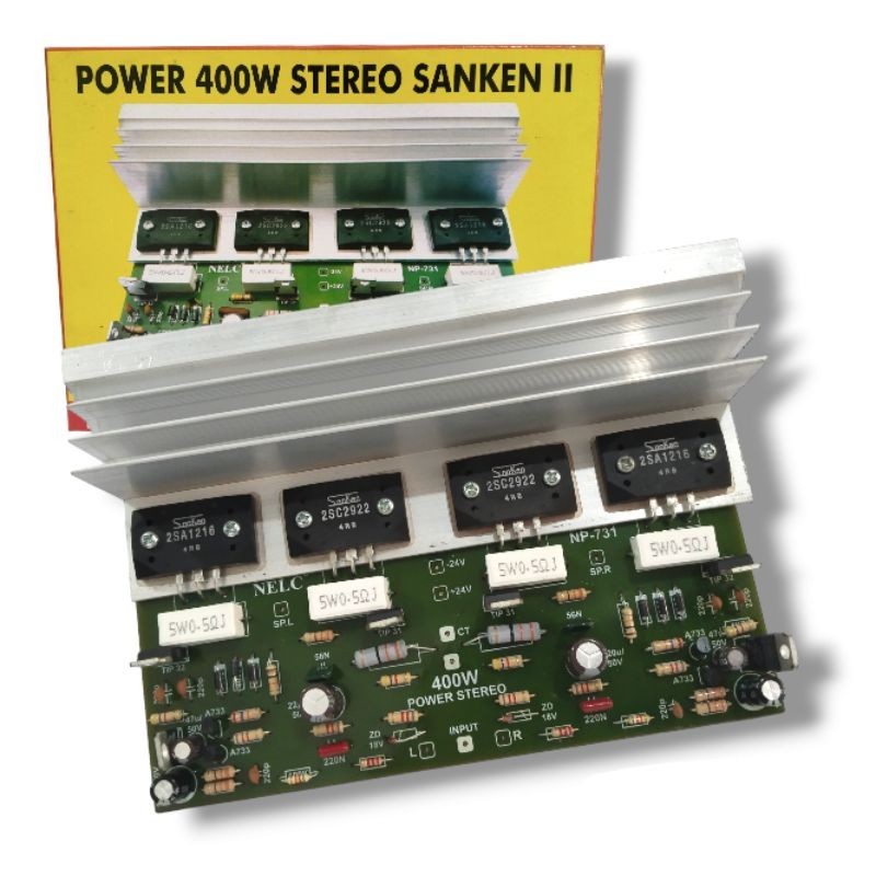 Jual KIT POWER AMPLIFIER STEREO 400W SANKEN 2SA1216 - 2SC2922 POWER ...