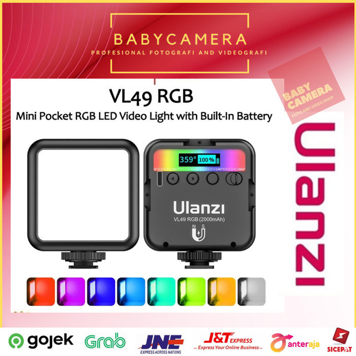 Jual Led Ulanzi Vl49 Rgb Lampu Led Mini Video Light Camera | Shopee Indonesia