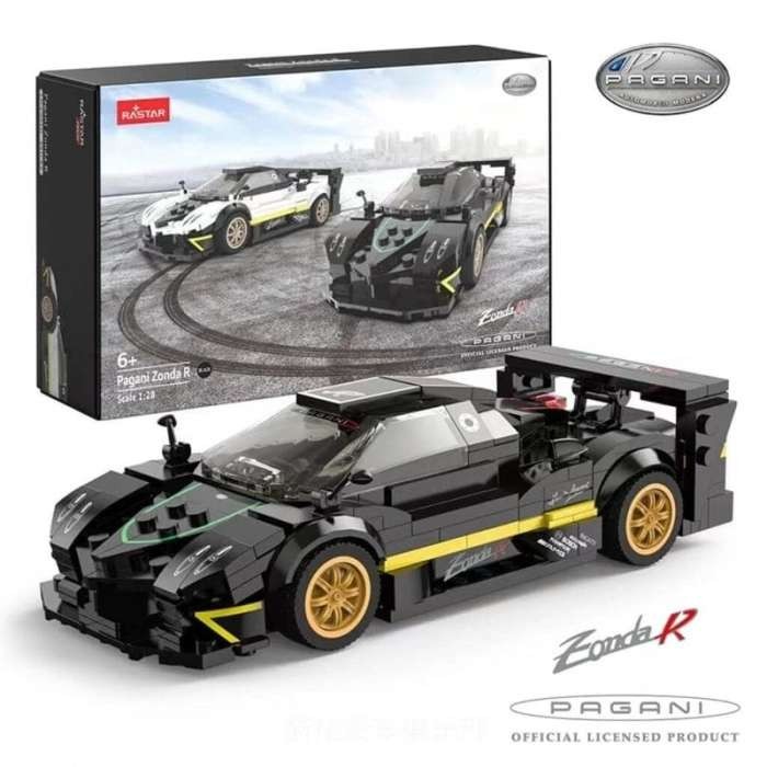 Jual Rastar Bricks Pagani Zonda R Official Licensed 93900 1/28 Scale ...
