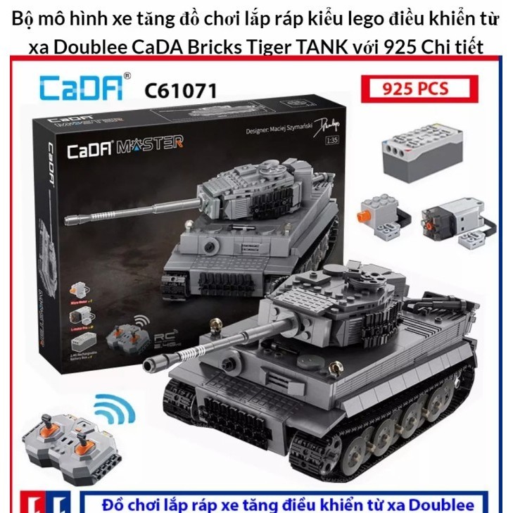Jual Double E Cada Master Tiger Tank C61071W Brick And Remote Control 1 ...
