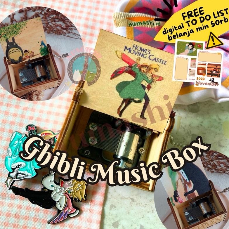 Jual PROMO MUSIC BOX STUDIO GHIBLI INCLUDE DEKOR KADO HADIAH kotak ...